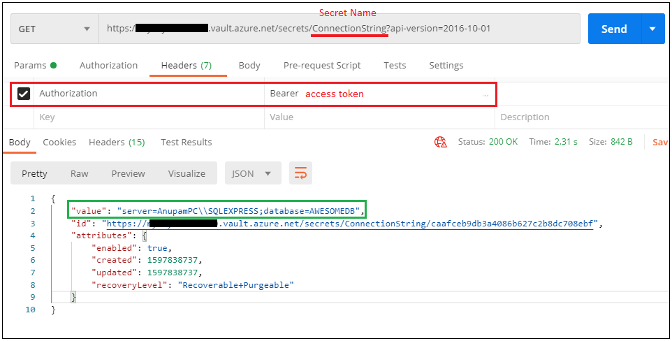 How To Access Azure Key Vault Secrets Through Rest API Using Postman How To Access Azure Key Vault Secrets Through Rest API Using Postman