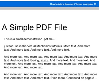 How To Add A Document Viewer In Angular 10