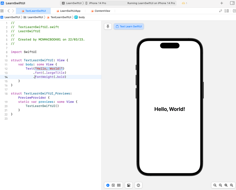 How To Add Font, FontWeight To Text In SwiftUI