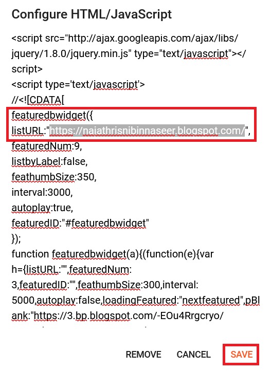 How to Add Highlighted Image Slider in Blogger