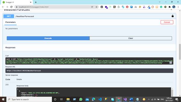 How To Add JWT Bearer Token Authorization Functionality In Swagger?