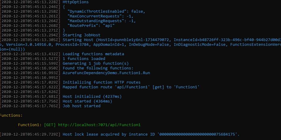 How To integrate Dependency Injection In Azure Functions