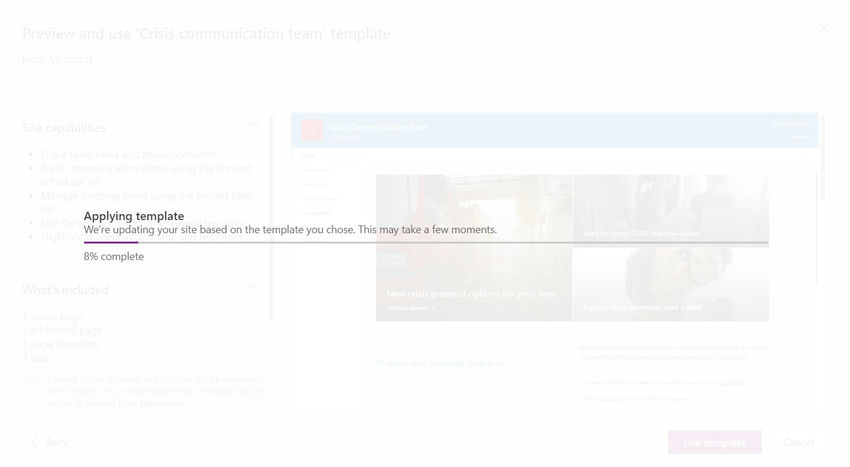 How to Apply or Change Site Template in SharePoint Online
