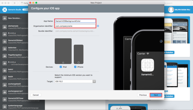 How To Change Background Colors Dynamically In Xamarin iOS App In Xamarin iOS