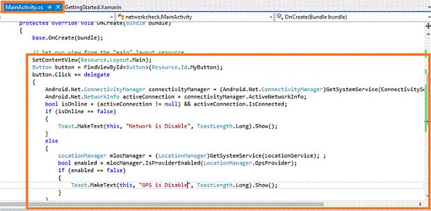 How To Check NetworkInfo In Xamarin Android App Using Visual Studio 2015