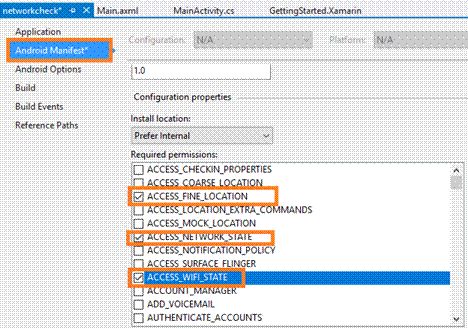 How To Check NetworkInfo In Xamarin Android App Using Visual Studio 2015