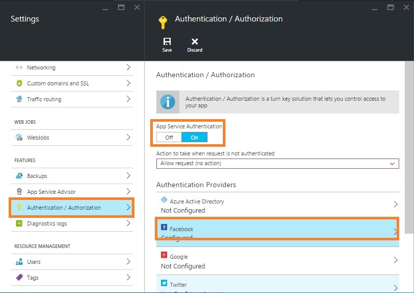 How To Configure Azure Websites Authentication/ Authorization How To Configure Azure Websites Authentication/ Authorization