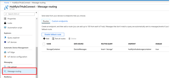 How To Configure Message Routing With IoT Hub - Part One