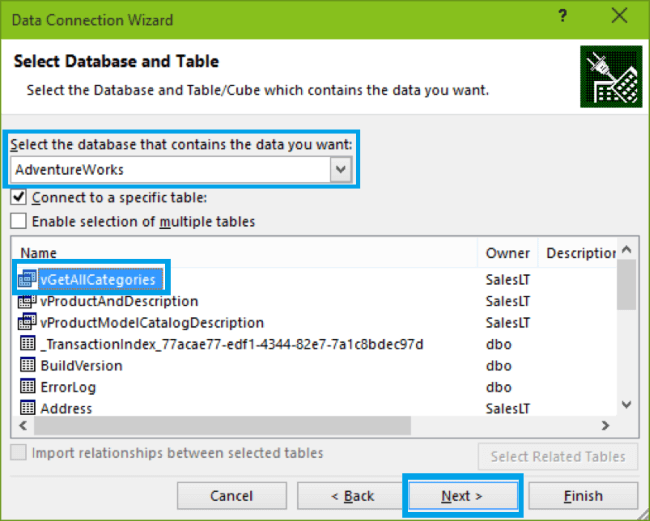 How To Connect Excel To Azure Sql Database And How To Work On It