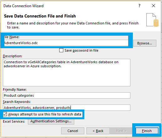 How To Connect Excel To Azure Sql Database And How To Work On It 