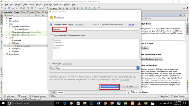 How To Connect Firebase In Android Applications