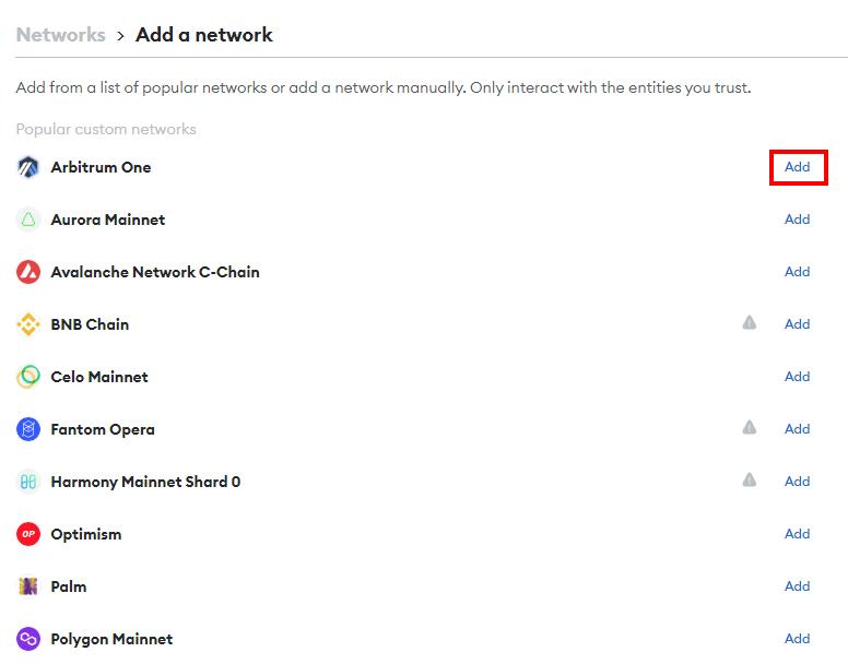 How to connect metamask with different blockchain networks?