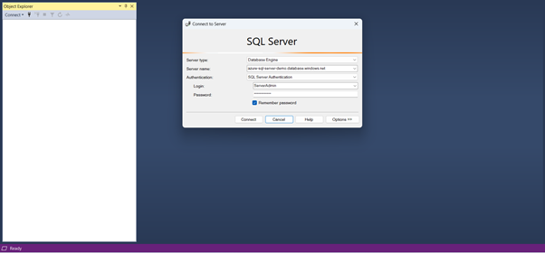 How To Connect SSMS With Microsoft Azure SQL Cloud Service