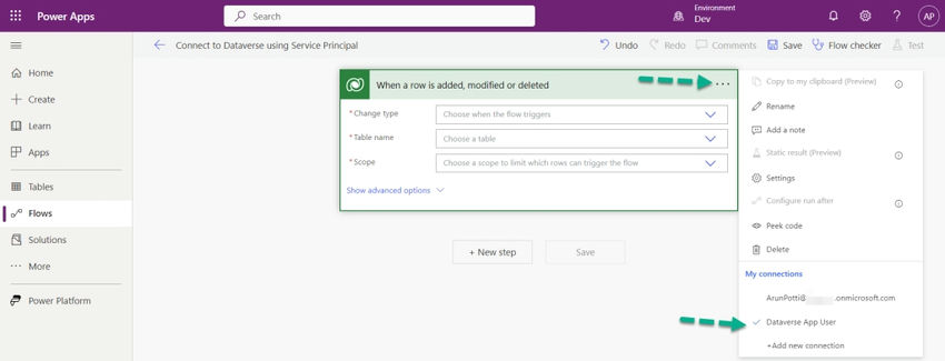 How To Connect To Microsoft Dataverse In Power Automate Flow Using Service Principal
