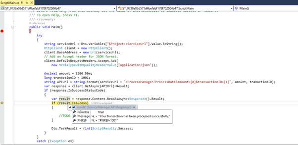 How To Consume Web API Through SSIS Package