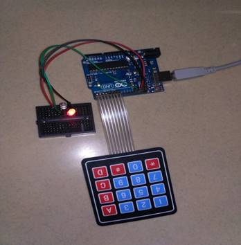 How To Control An LED Using Keypad