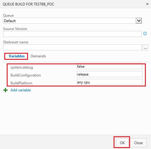 How To Create A Build Definition In TFS 2015, Adding Tasks And Setting Build Menu Options