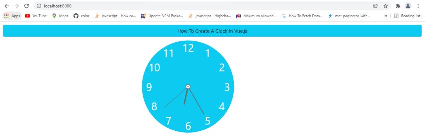 How To Create A Clock In Vue.js