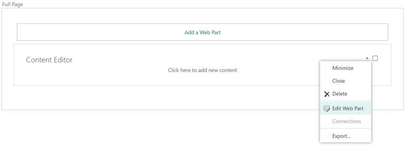 How to Create a Content Editor Web Part Page in SharePoint