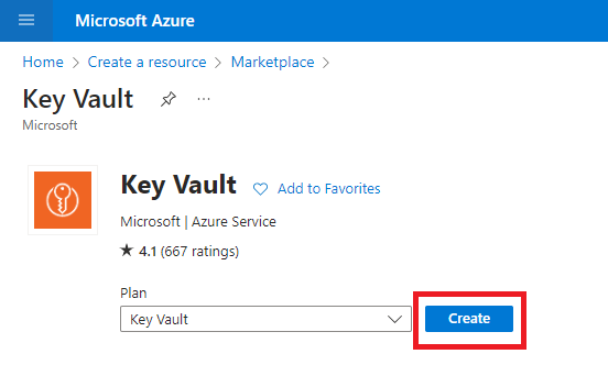 How to Create a Key Vault Using the Microsoft Azure portal