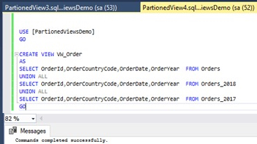 How To Create A Partitioned View In SQL Server