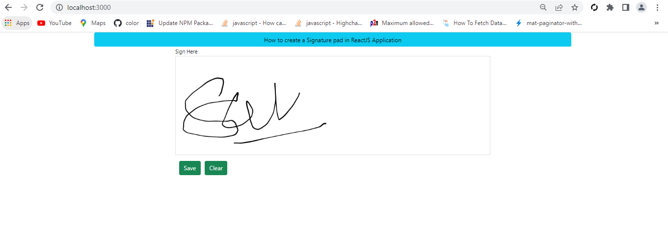 How To Create A Signature Pad In Reactjs Application