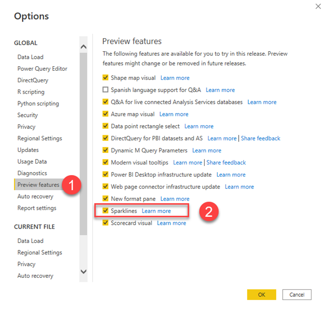 How To Create A Sparklines In Power Bi Tables And Matrix Visual