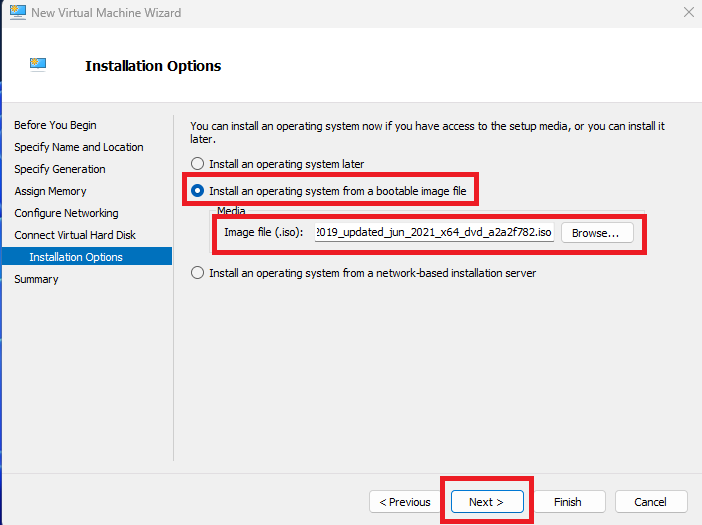 How To Create A Windows Server 2019 OS In Hyper V