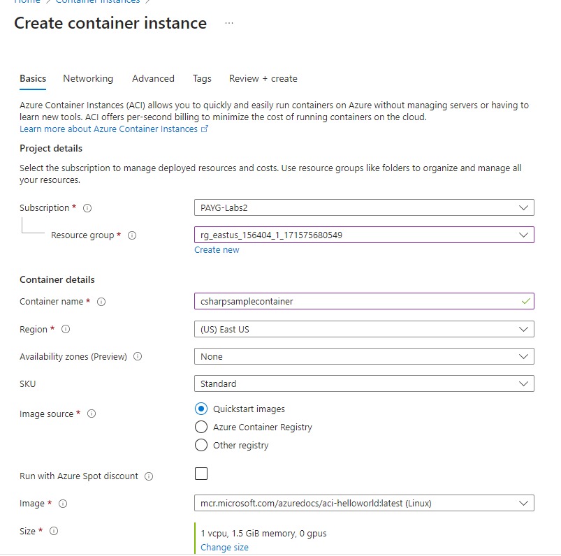🖥️ How to Create an Azure Container Instance in Microsoft Azure