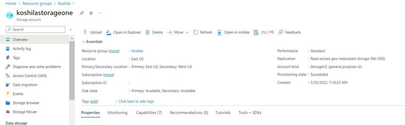 How To Create An Azure Storage Account