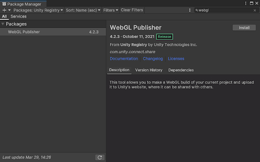 How to Create and Publish WebGL Builds in Unity