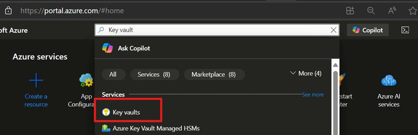 How to Create and Use Key Vault References in .NET Core Web API