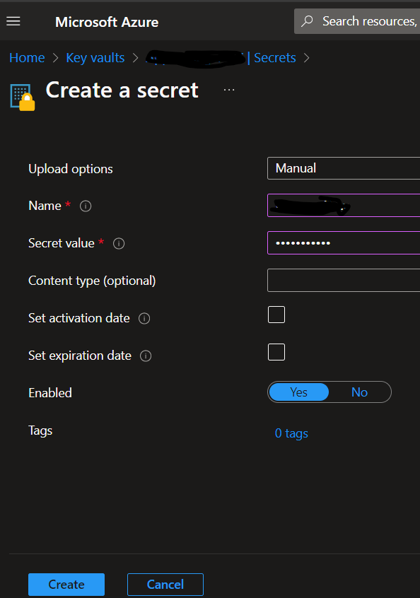 How to Create and Use Key Vault References in .NET Core Web API