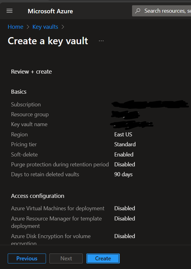 How to Create and Use Key Vault References in .NET Core Web API
