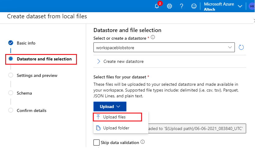 How To Create Azure Machine Learning Datasets