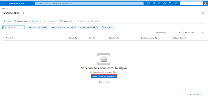 How To Create Azure Service Bus Using Azure Portal How To Create Azure Service Bus Using Azure Portal