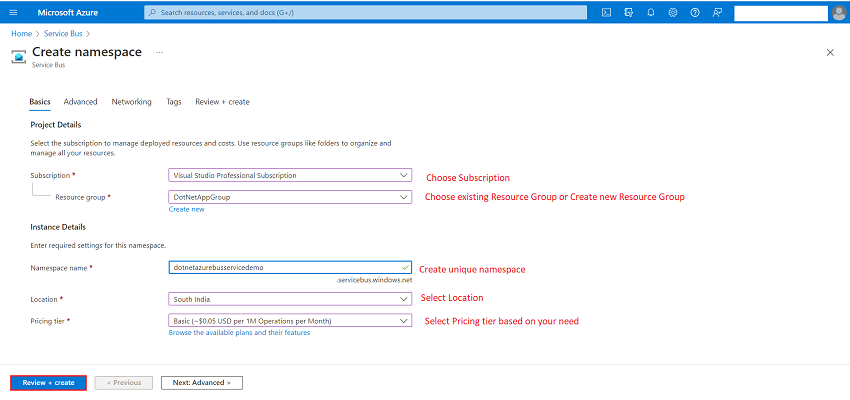 How To Create Azure Service Bus Using Azure Portal How To Create Azure Service Bus Using Azure Portal