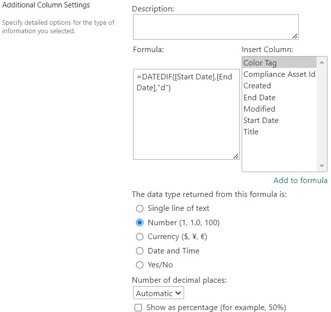 How to Create Calculated Column in SharePoint Online