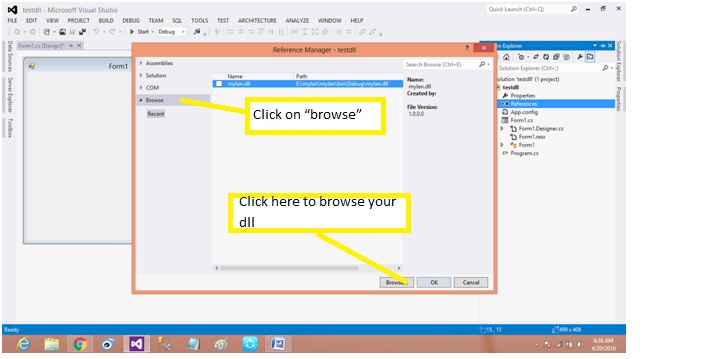 How to Create Class Library (dll) in C# .NET