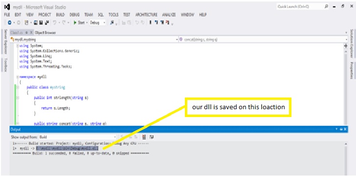 How to Create Class Library (dll) in C# .NET