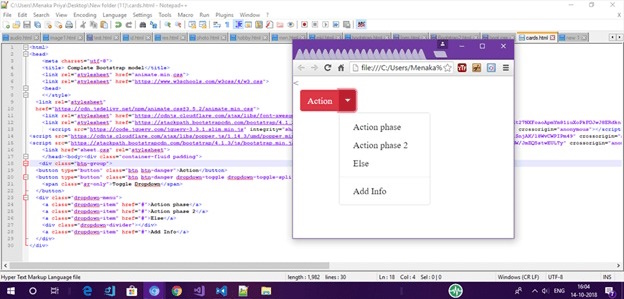 How To Create DropDown And Pagination In Bootstrap 4