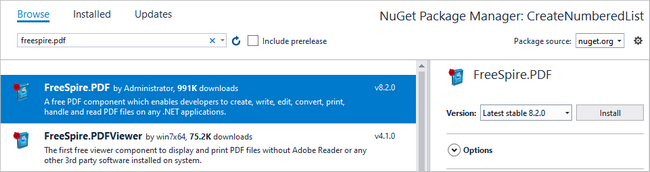 How To Create Lists In PDF Documents In C#