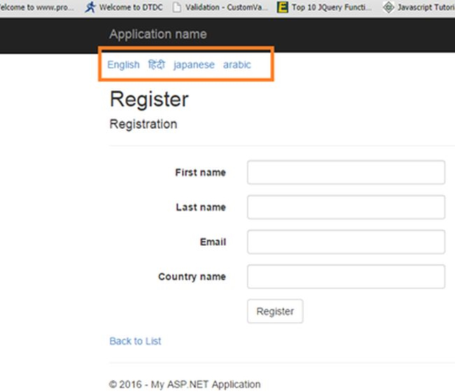 Create Multiple Languages In ASP.NET MVC 4.5 Framework