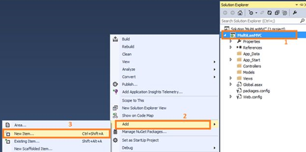 Create Multiple Languages In ASP.NET MVC 4.5 Framework