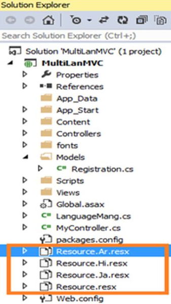 Create Multiple Languages In ASP.NET MVC 4.5 Framework