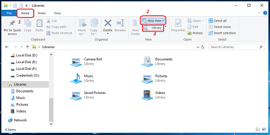 How To Create New Libraries In Windows 10