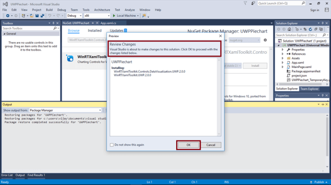 How To Create Piechart In Universal Application Development With Xaml And C