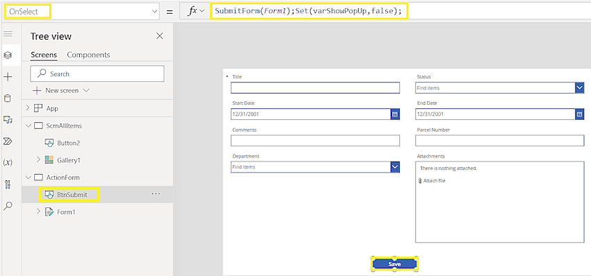 How to Create Reusable Form Control in PowerApps