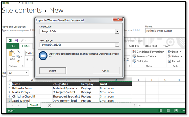 How To Create SharePoint List In Office 365 By Uploading Excel Sheet