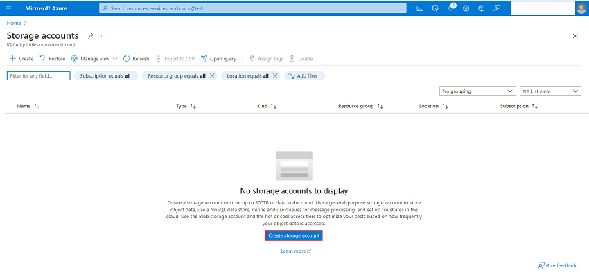 How To Create Storage Account Using Azure Portal